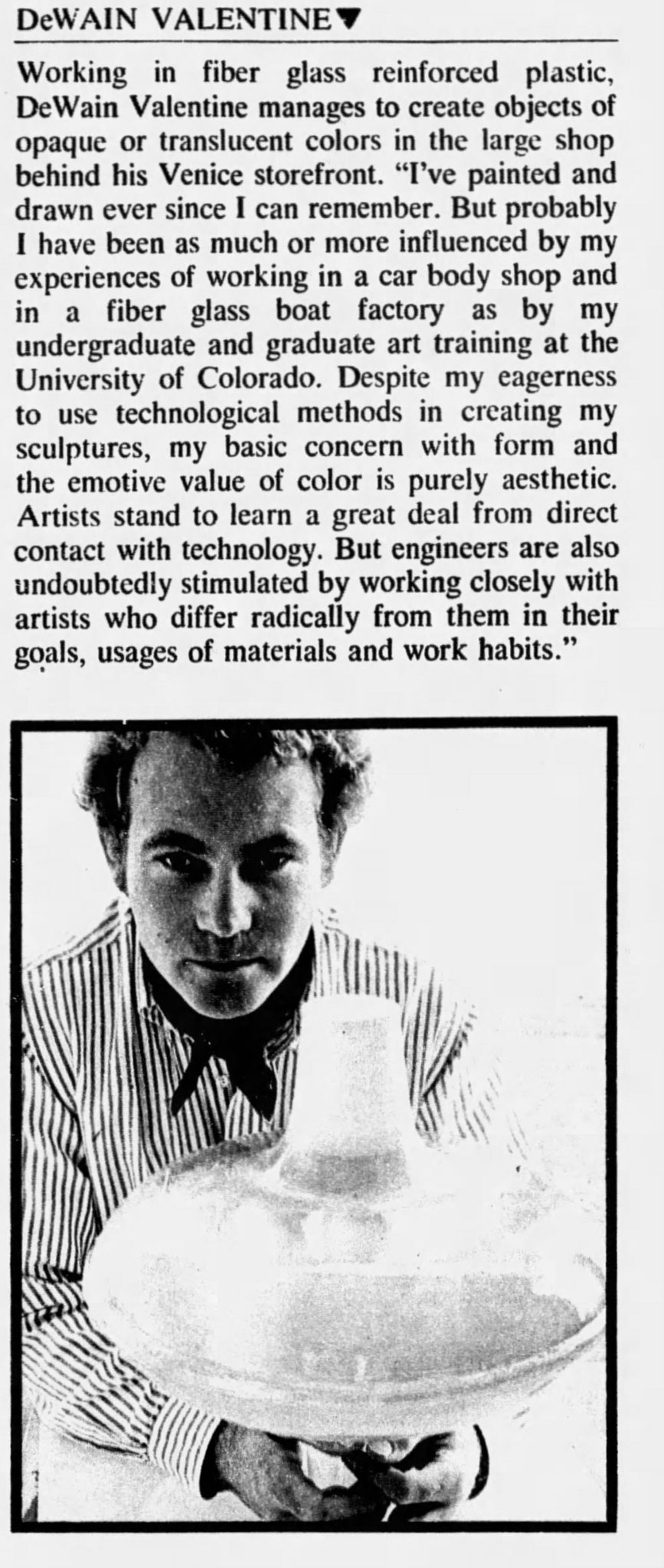 1970/1 Paige At Pasadena Art Museum With Warhol Wearing A Rudi ...